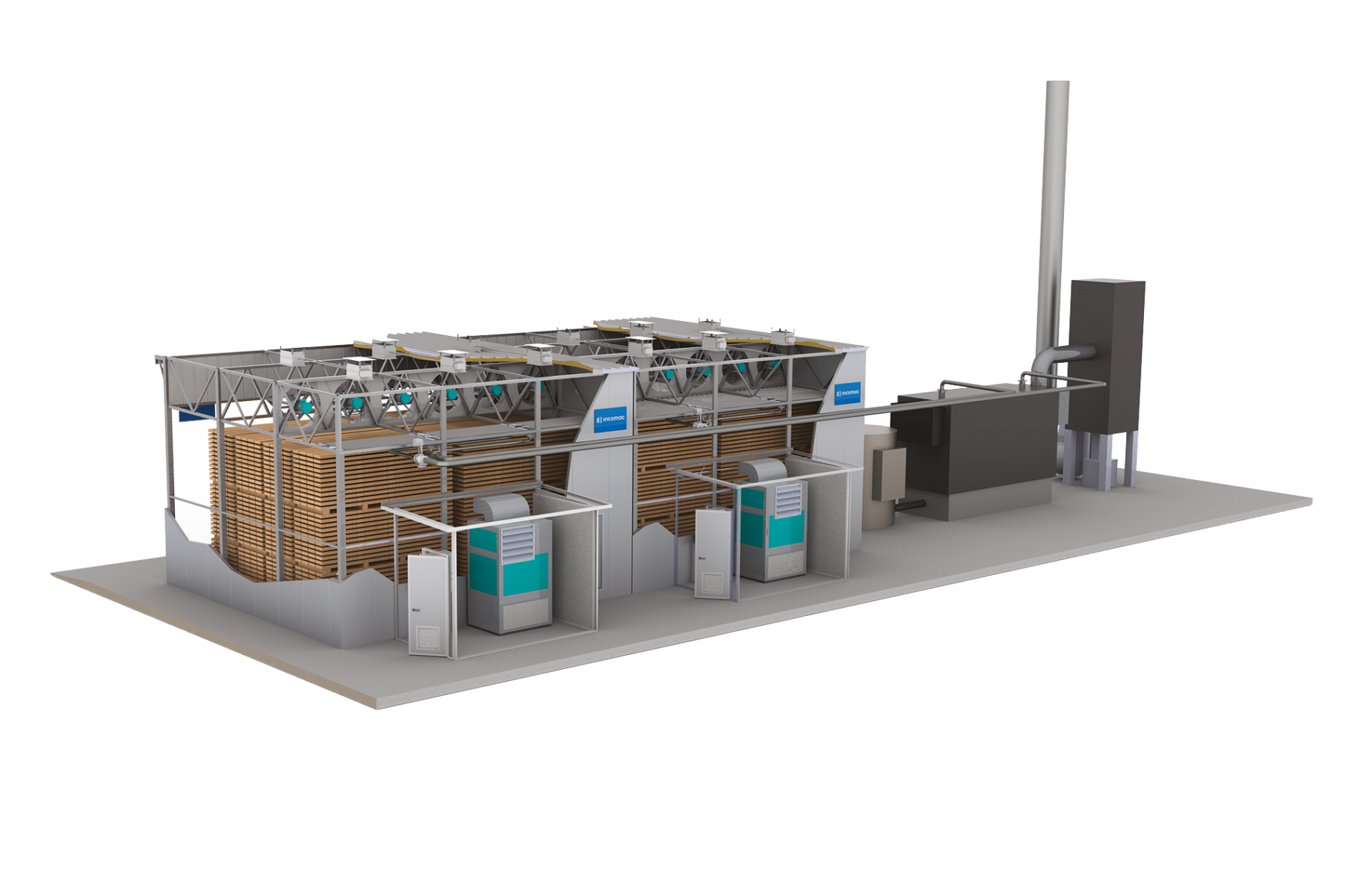 MAC_Hybrid Wood Drying Kiln with Heat Pump and Boiler | Incomac Italy